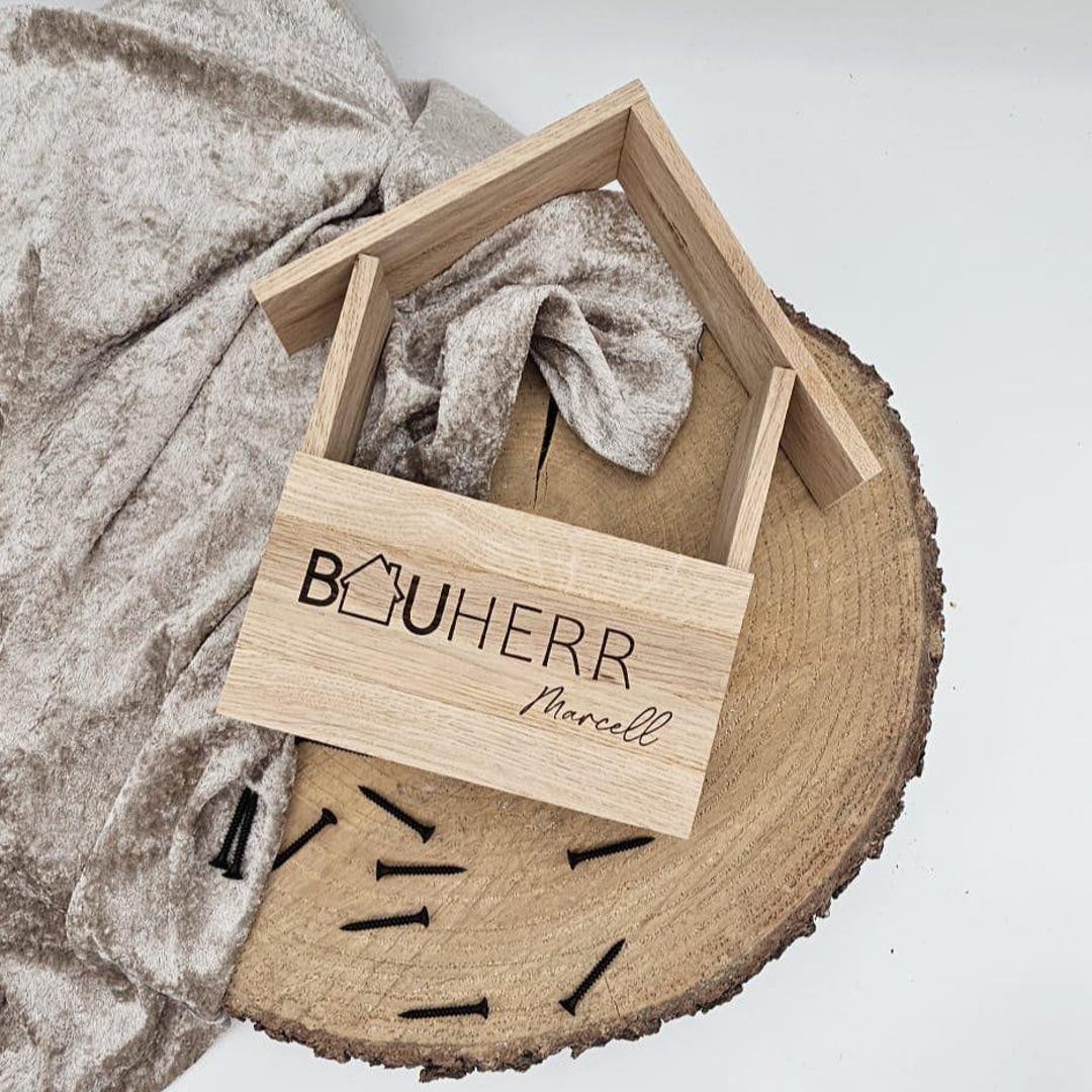 Wooden Hut Gift Wrapping | Builder | Gift | Personalized Gift | Small ...