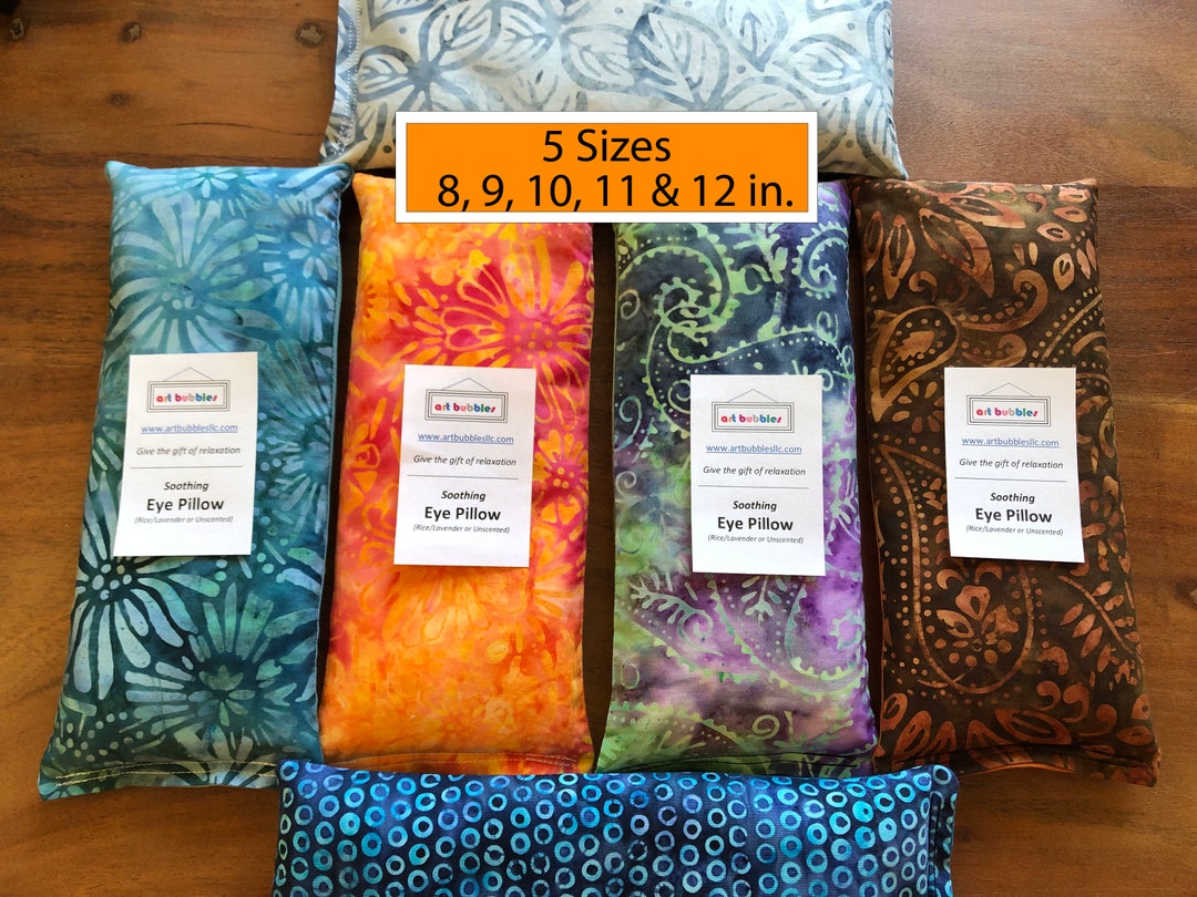 Lavender Heating Pad Hot & Cold Pack Batik Eye Pillow Aromatherapy Gift ...