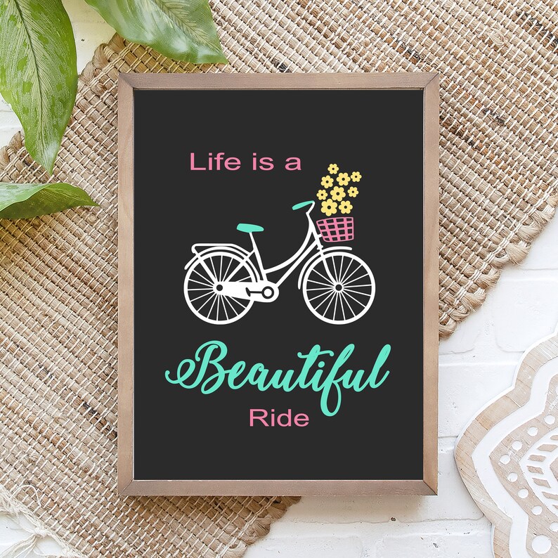Life is A Beautiful Ride - Svg | Eps | Dxf | Png | Digital Downloads ...