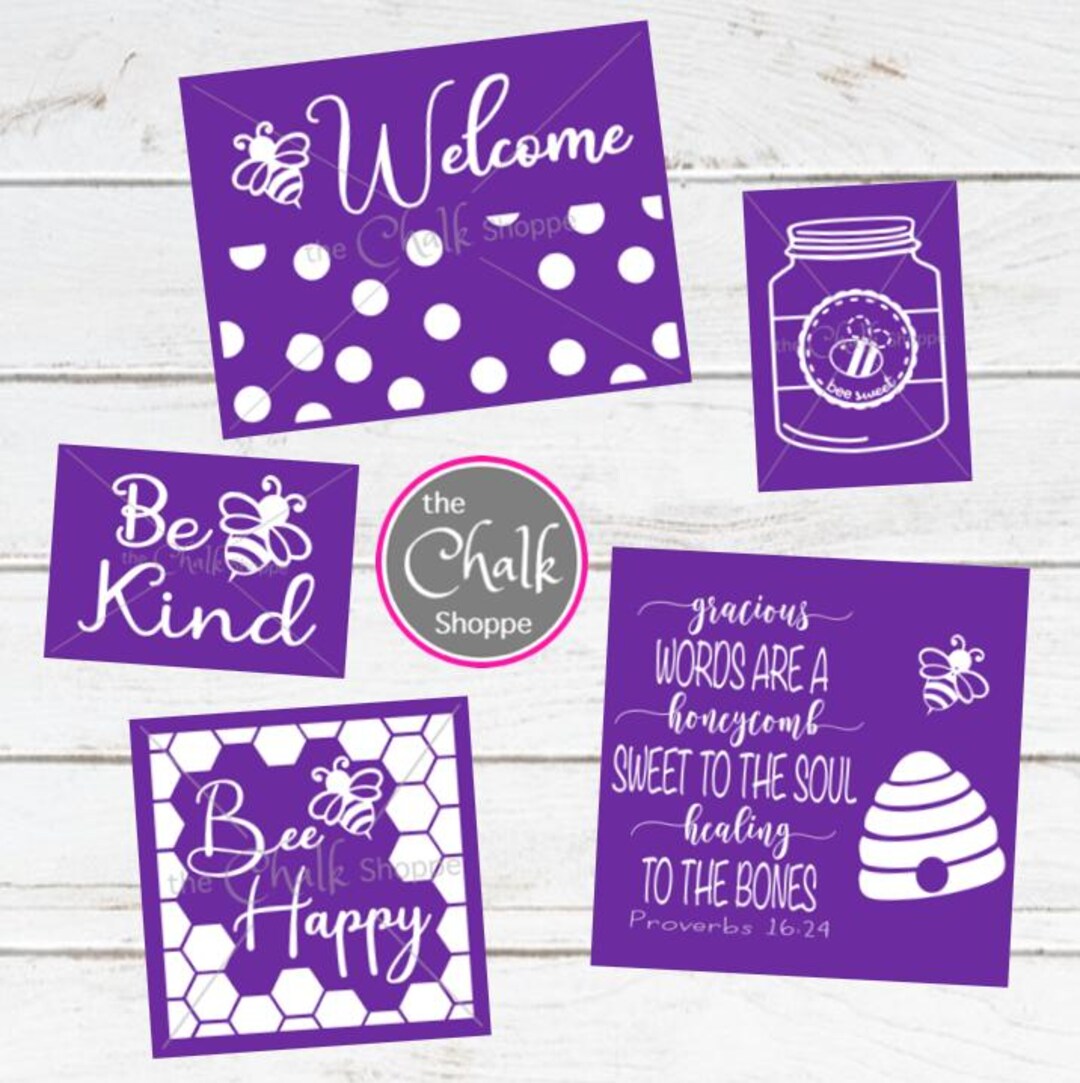 Bumble Bee Reusable Adhesive Silkscreen Stencils: Bee DIY Home Decor - Etsy