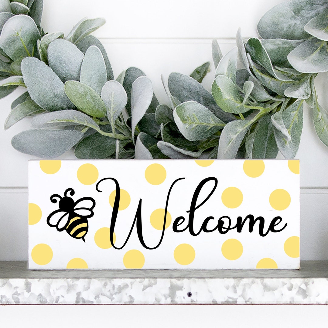 Welcome Bumble Bee - Svg | Eps | Dxf | Png | Digital Download - SVG ...