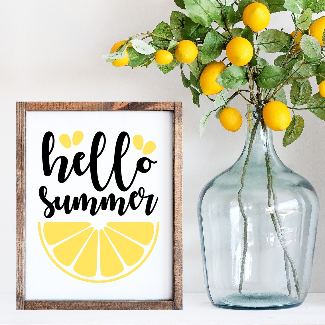 Hello Summer - Lemon - Svg | Eps | Dxf | Png | Digital Downloads - SVG ...