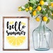 Hello Summer - Lemon - Svg | Eps | Dxf | Png | Digital Downloads - SVG ...