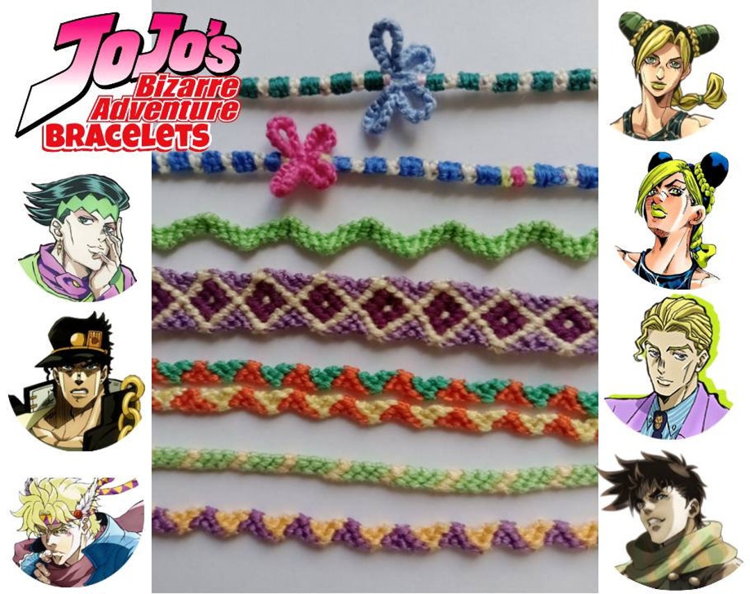 Jojo's Bizarre Adventure Inspired Bracelets, Jojo, JJBA, Anime, Manga ...