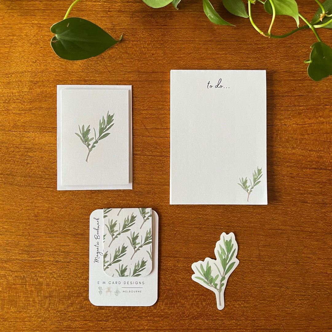 Olive Branch Gift Pack to Do List / Note Pad Bookmark Greeting Card ...