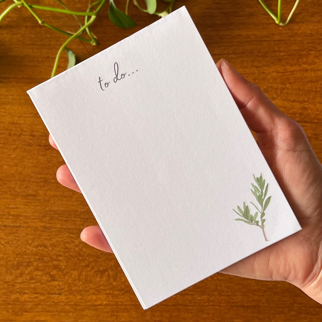 Olive Branch / Leaf to Do List / Note Pad for the Plant Lover -recycled ...
