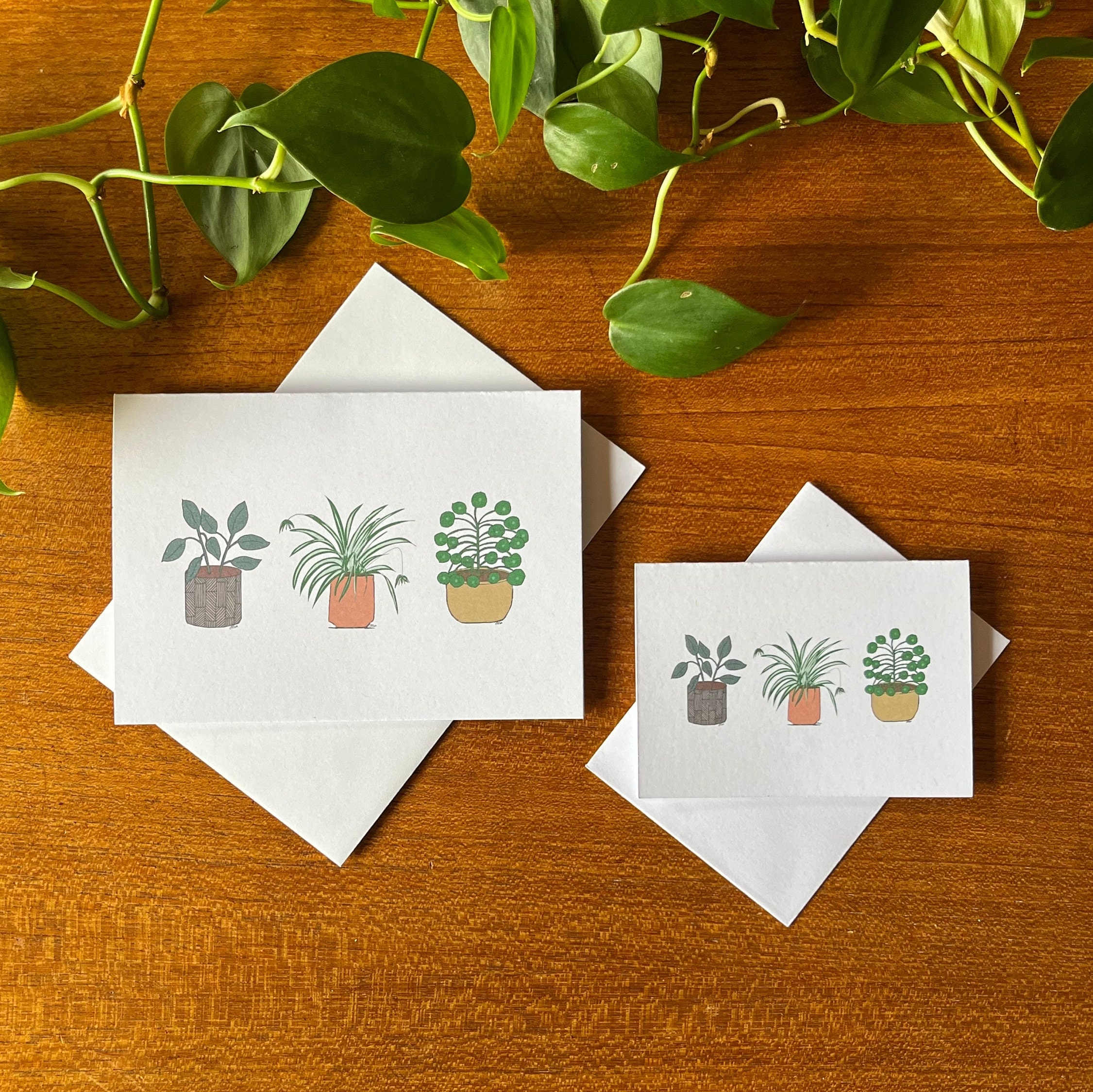 Indoor Plant Greeting Card for Any Occassion - Ready to Ship - Recycled ...