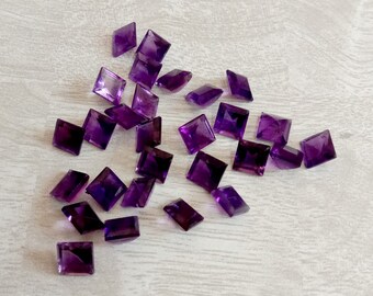 Square Cut Amethyst - Etsy