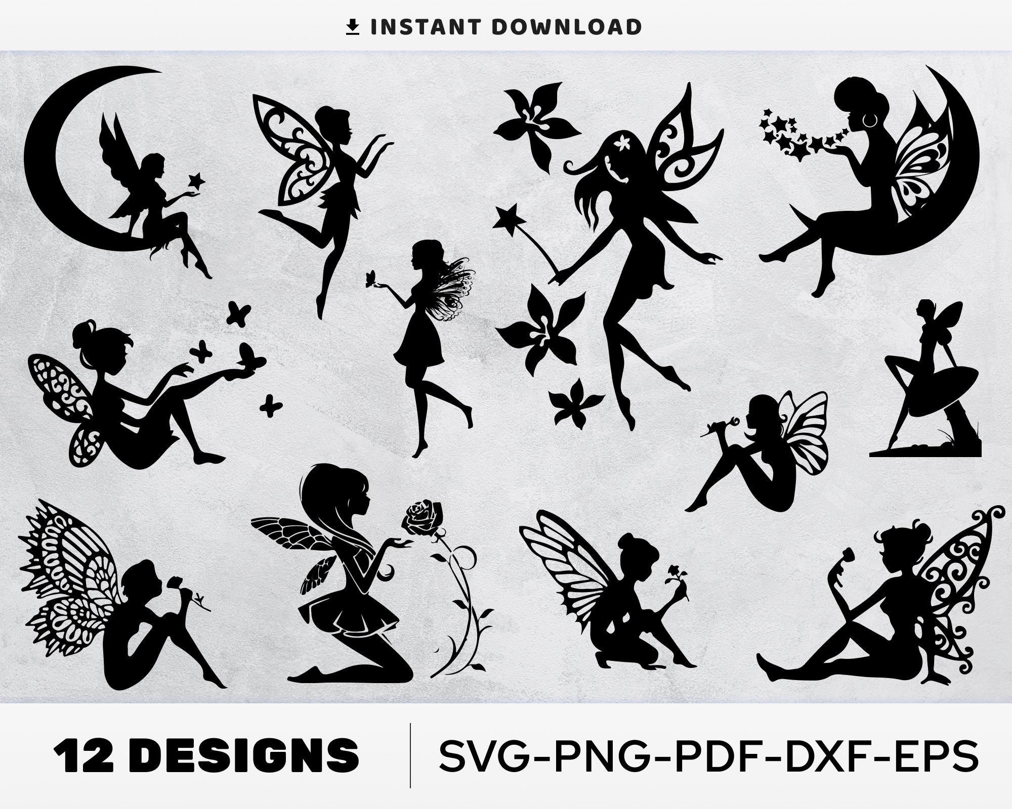 FAIRY SVG Fairy Silhouette Tooth Fairy Svg Fairy - Etsy Australia