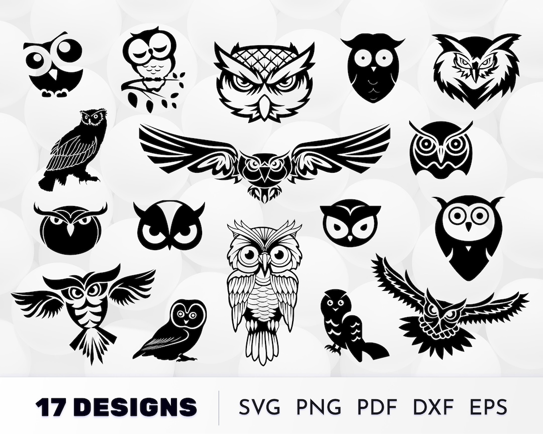 Owl Svg, Cute Owl Svg, Winter Owl Svg, Owl Cut Files, OWL BIRD Svg, Owl ...