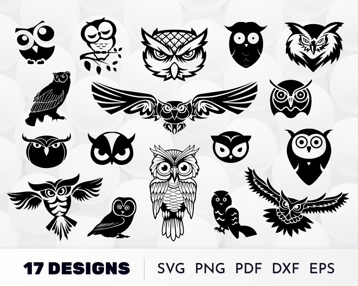 Owl Svg Cute Owl Svg Winter Owl Svg Owl Cut Files OWL BIRD - Etsy