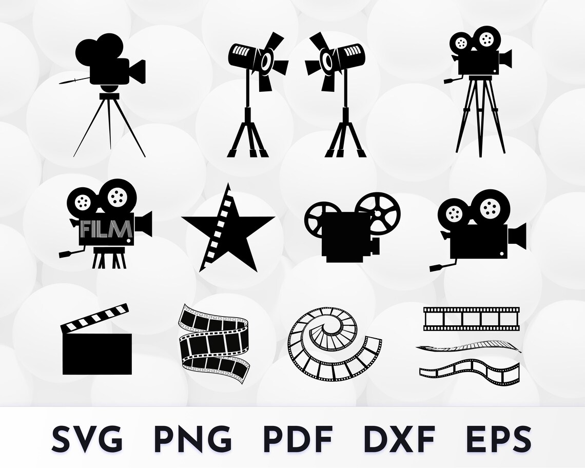 Film SVG, Film Strip Png, Movie Svg, Vintage Film Clipart, Negative ...