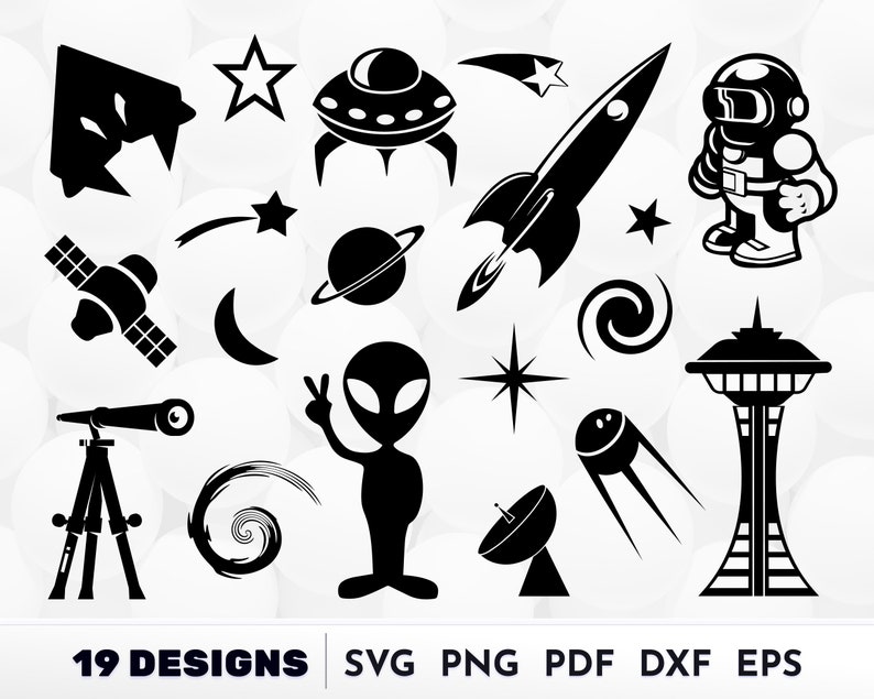 Outer Space SVG Bundle Astronaut Svg Stars Svg Planets Svg - Etsy
