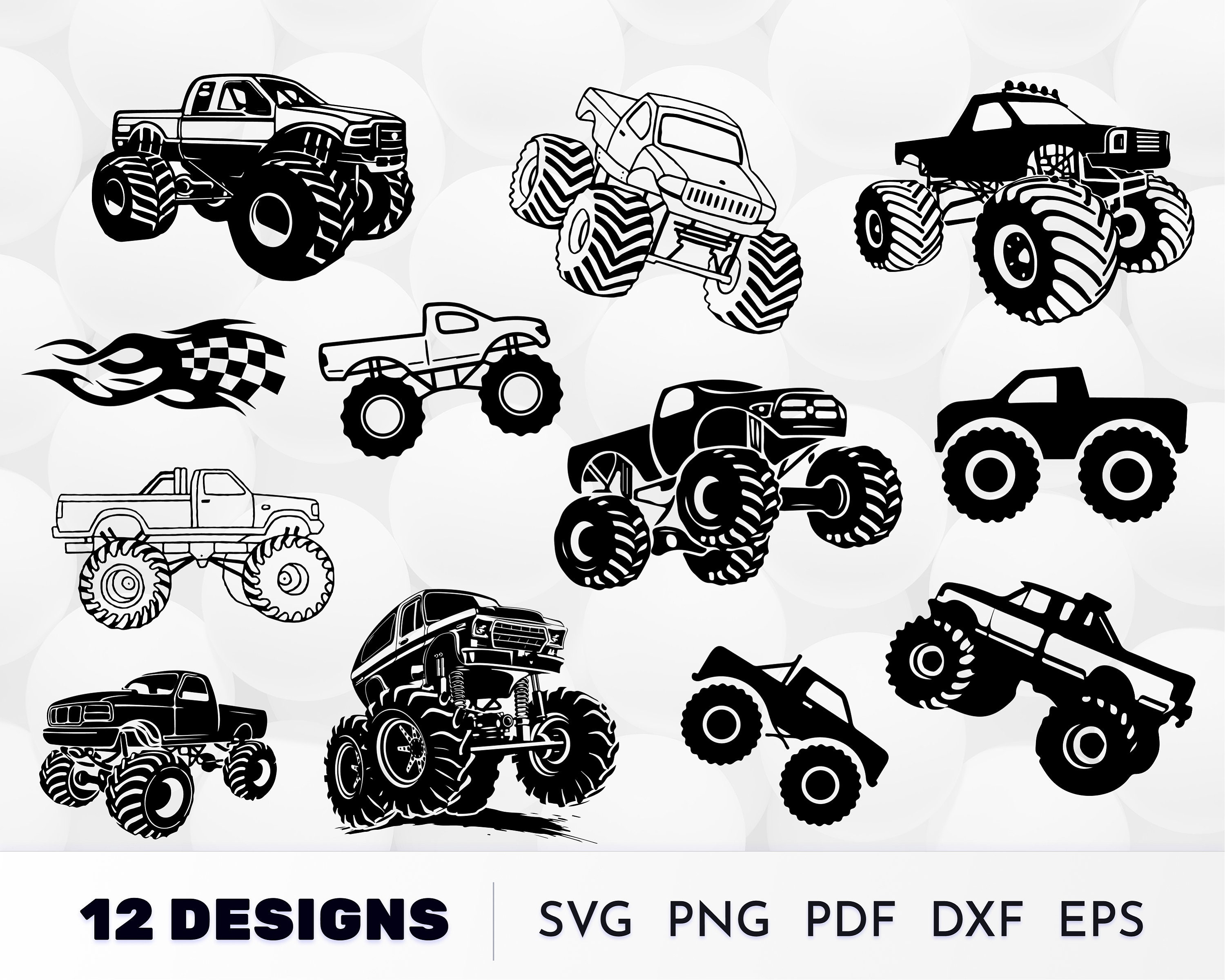 Monster Truck Svg Truck Svg Off Road Svg Svg Files For Etsy