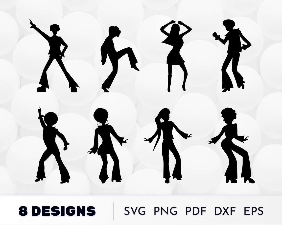 Disco Dancer SVG, Disco Music Svg, Girl Dancing Png, Dancing People ...
