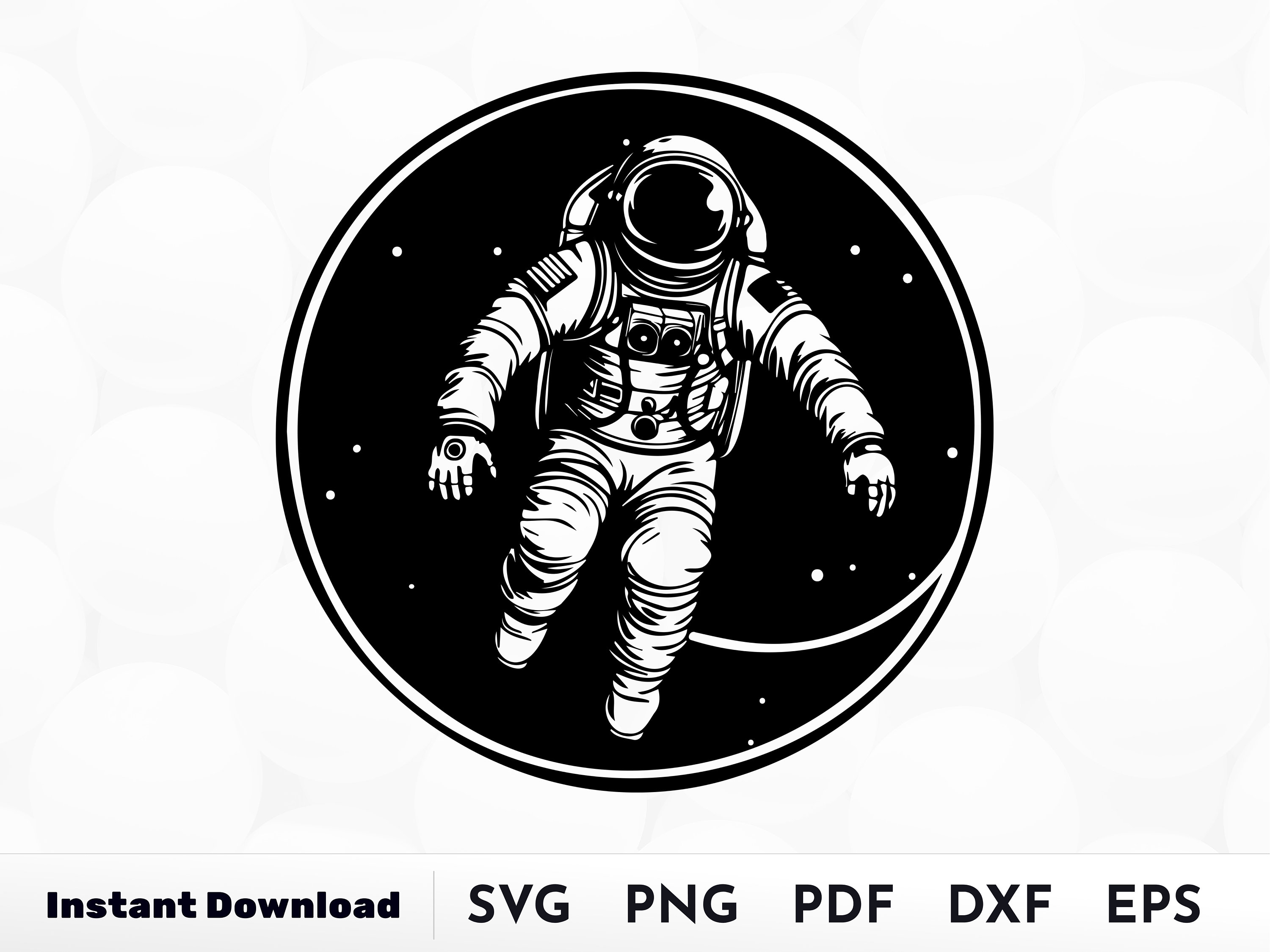 Astronaut in Space Svg, Astronaut Svg, Astronaut Wall Art, Space Svg ...