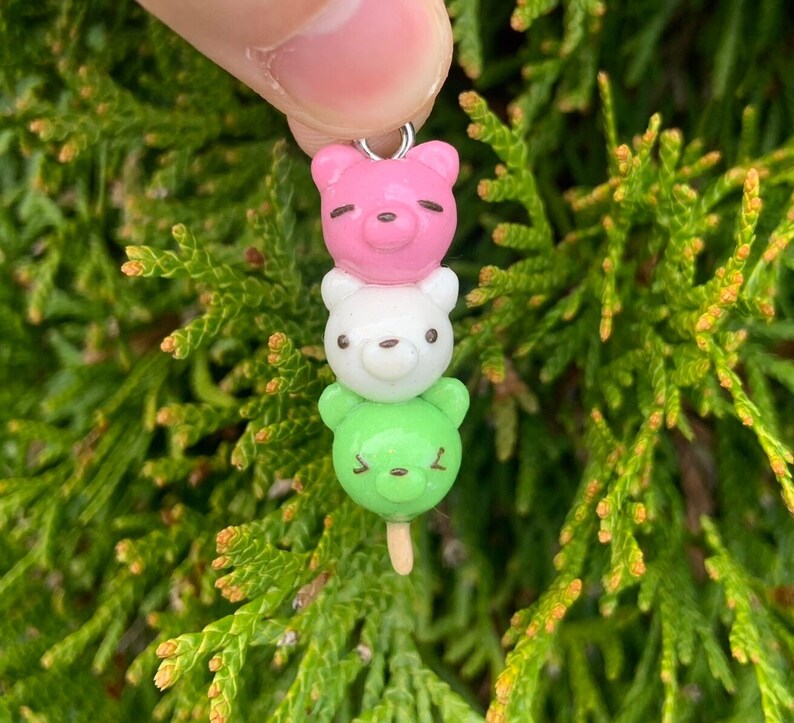 Japanese Food Bear/animal Phone Charms (taiyaki, Dango) - Etsy