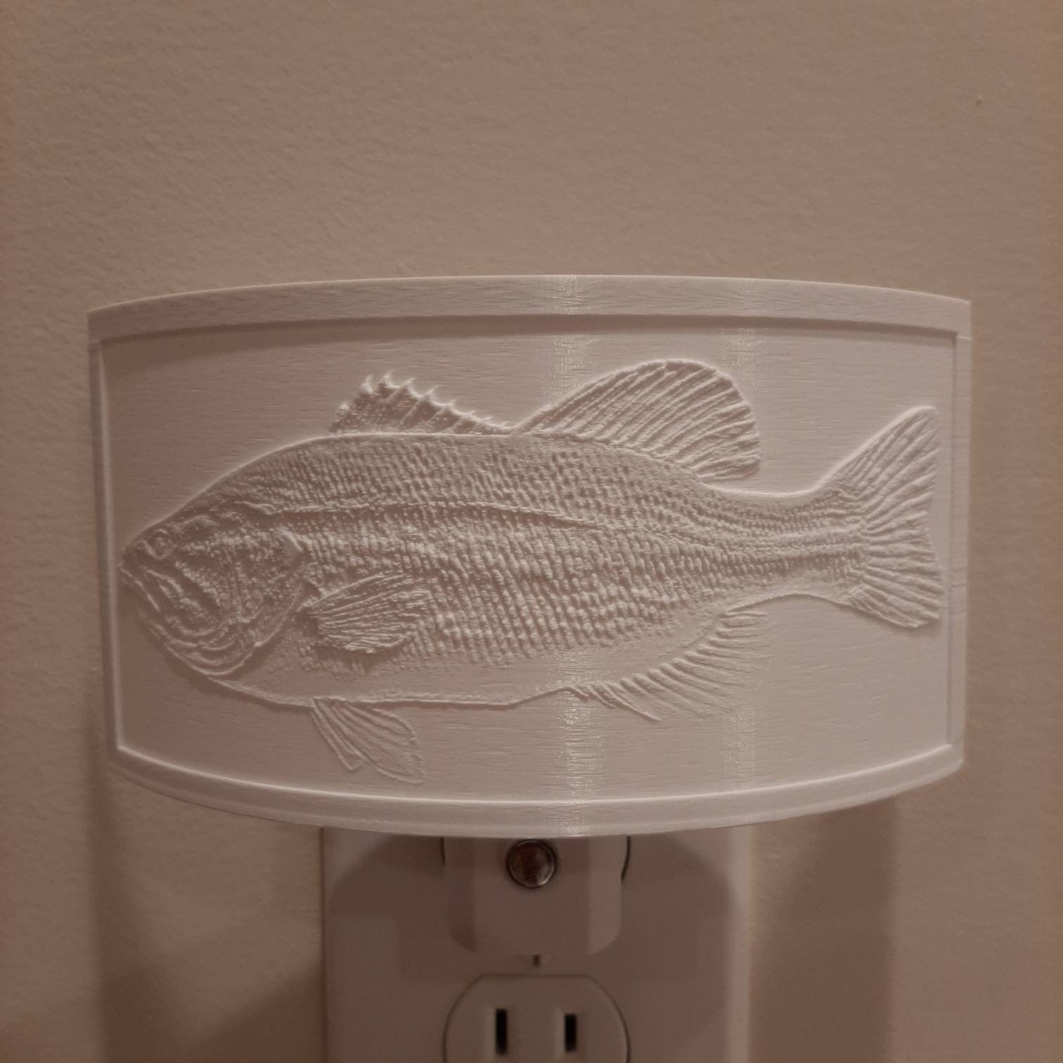 Largemouth Bass Fish Night Light Fisherman Night Light Bass Fishing ...