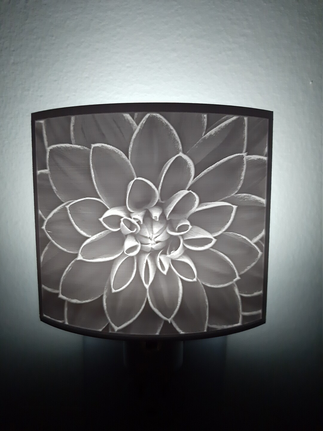 Dahlia Night Light White Flower Night Light Bridesmaid Gift - Etsy