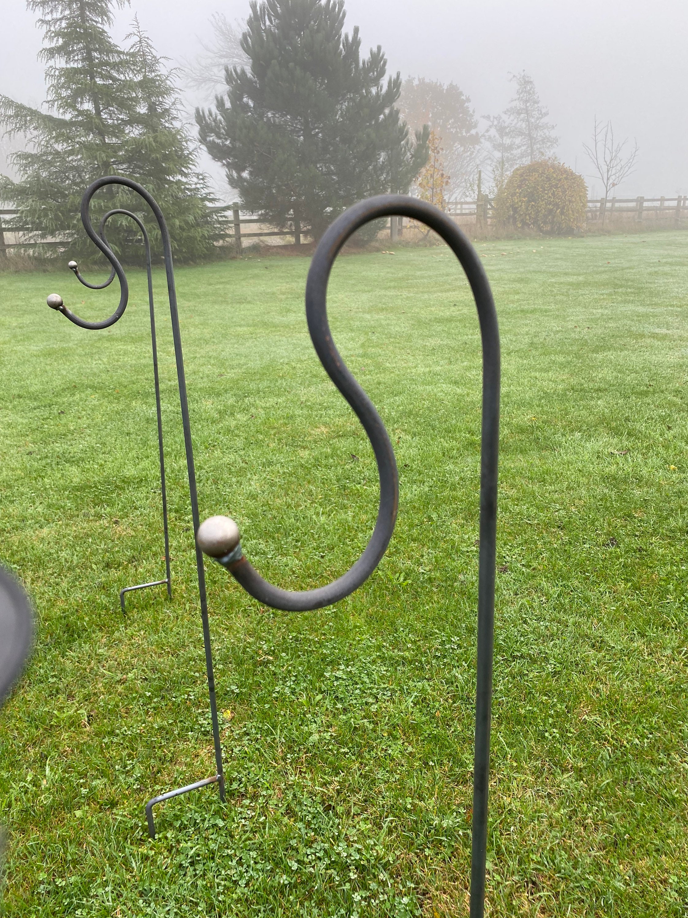 Heavy duty shepherds crook lantern hook — Kingfisher Design