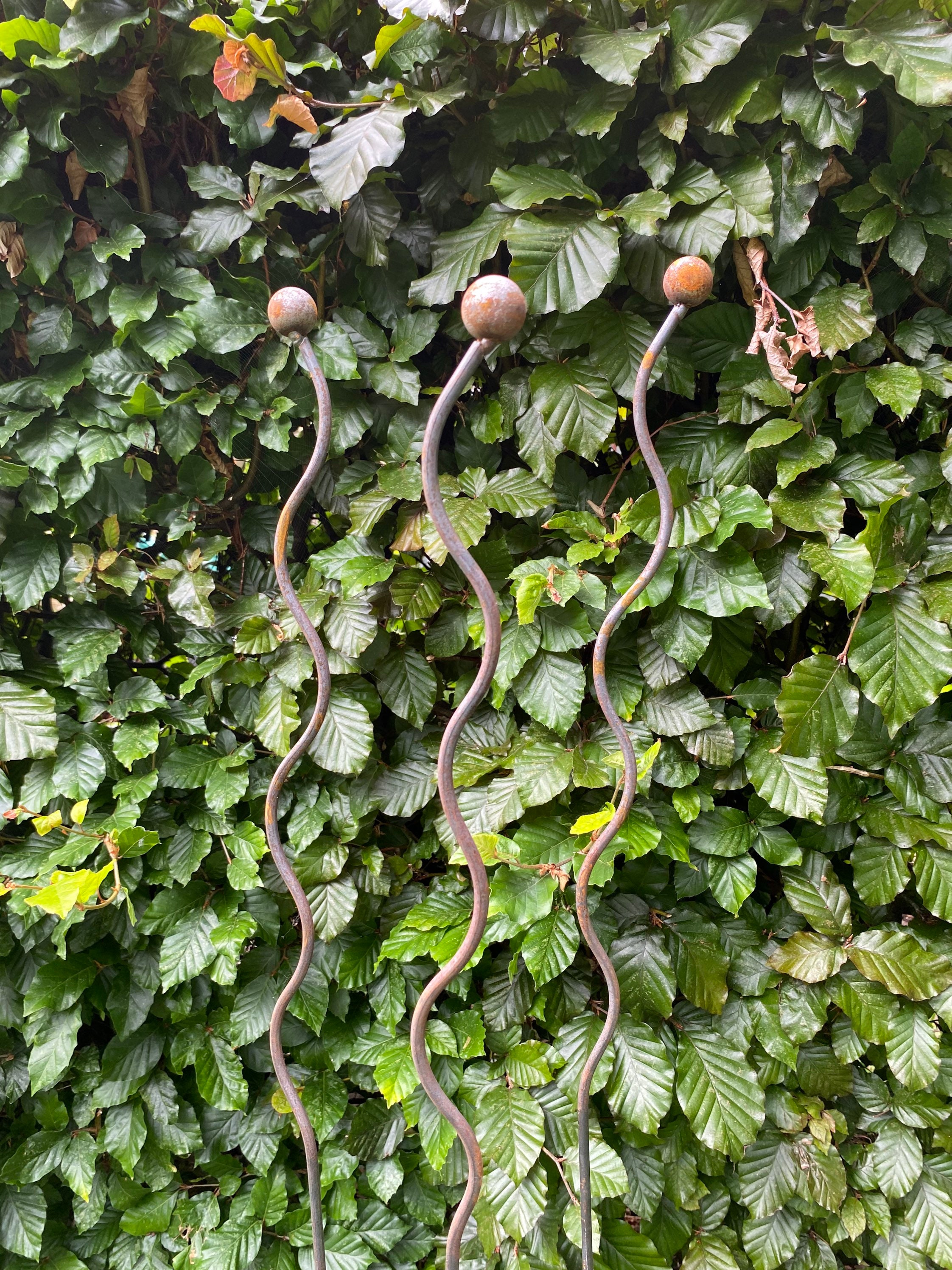Twisted plant support - garden art — Kingfisher Design