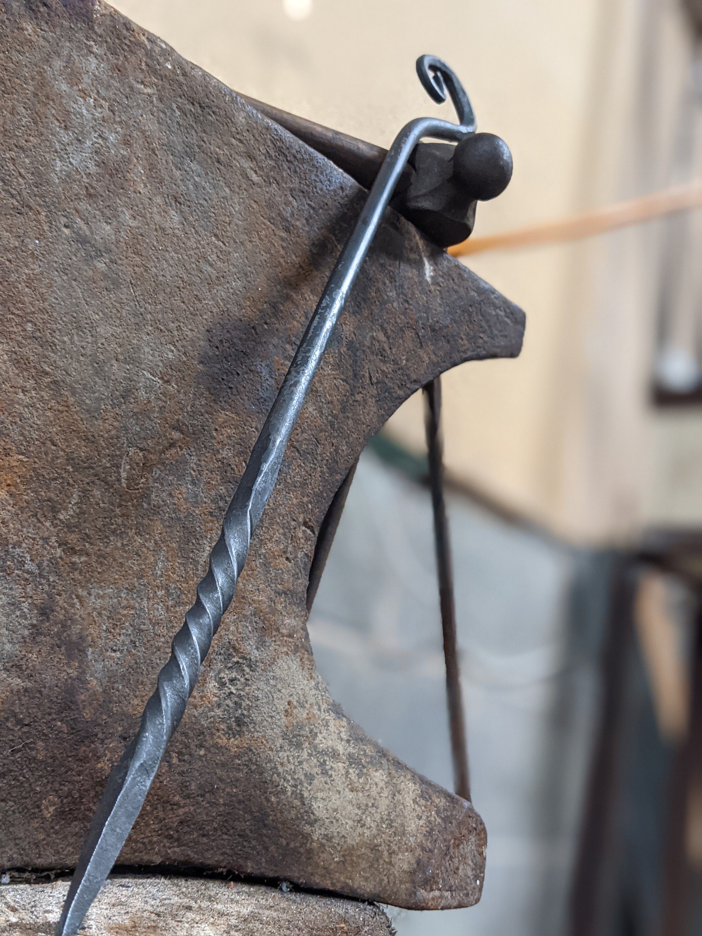 Forged Fire Poker — Kingfisher Design