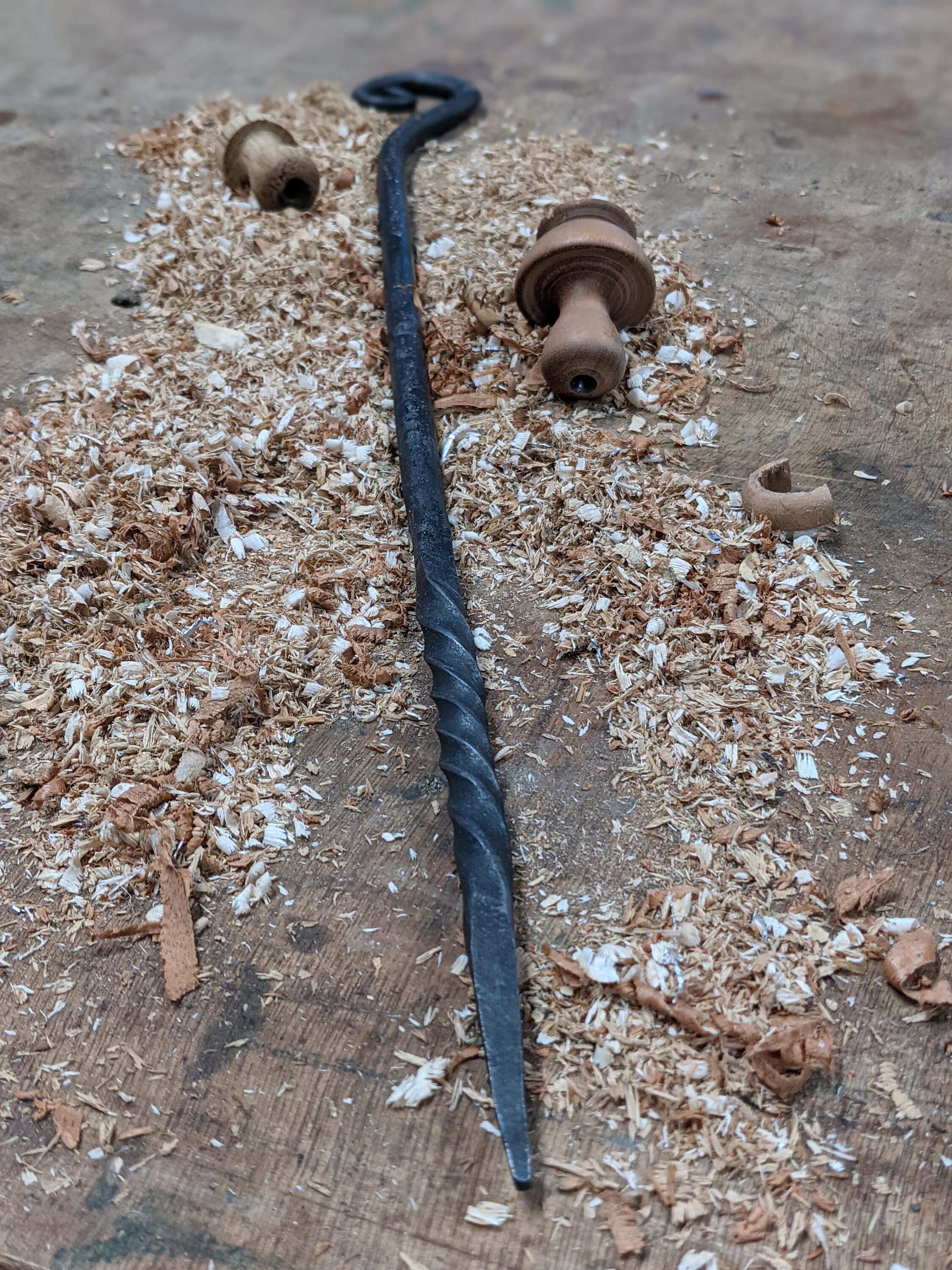 Forged Fire Poker — Kingfisher Design