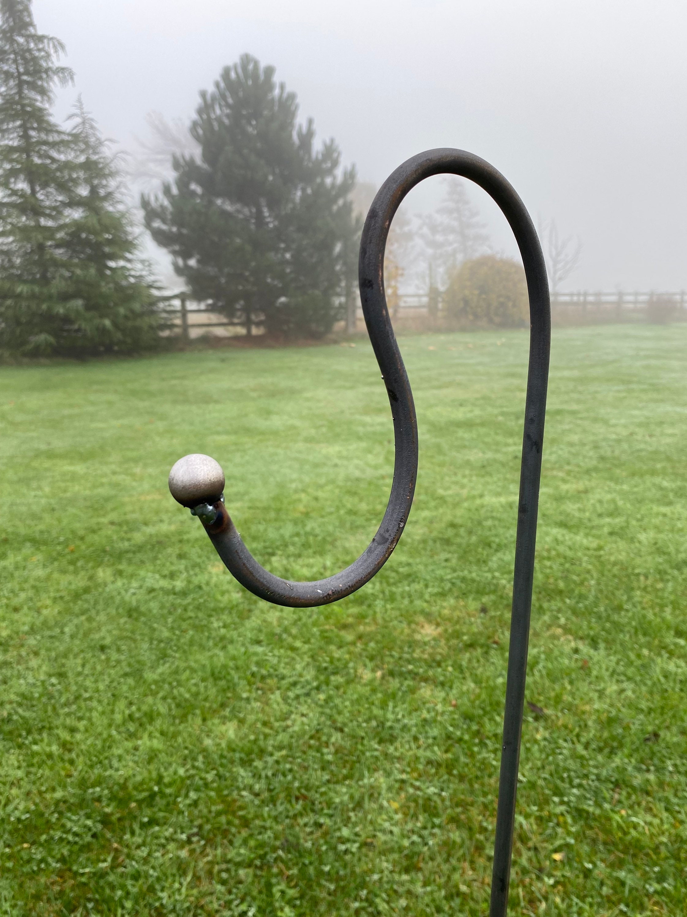 Heavy duty shepherds crook lantern hook — Kingfisher Design