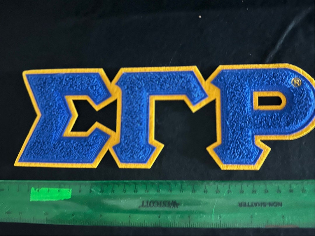 Sigma Gamma Rho 11in Chenille Iron Patch - Etsy
