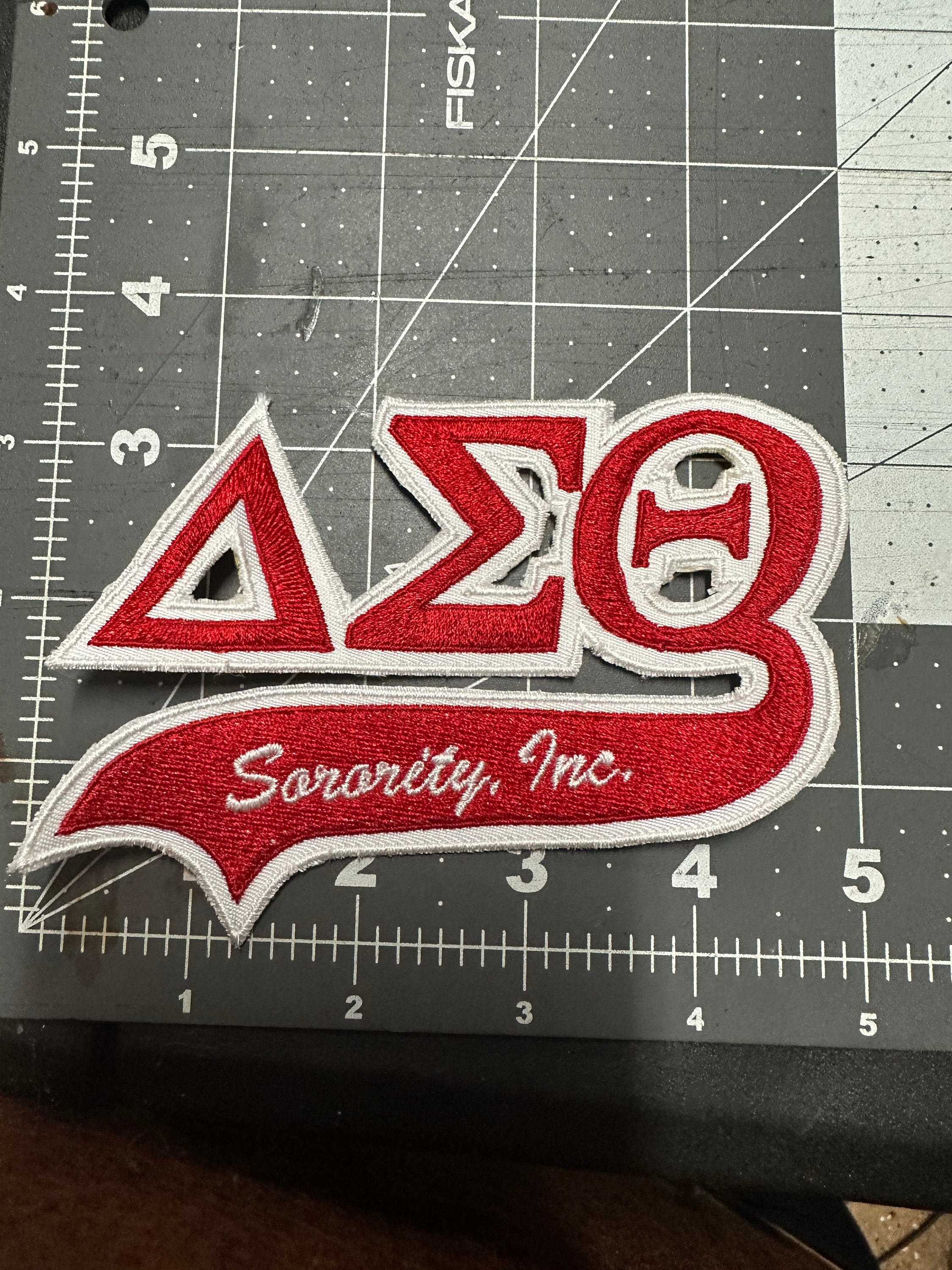 Delta Sigma Theta Letters With Flag - Etsy