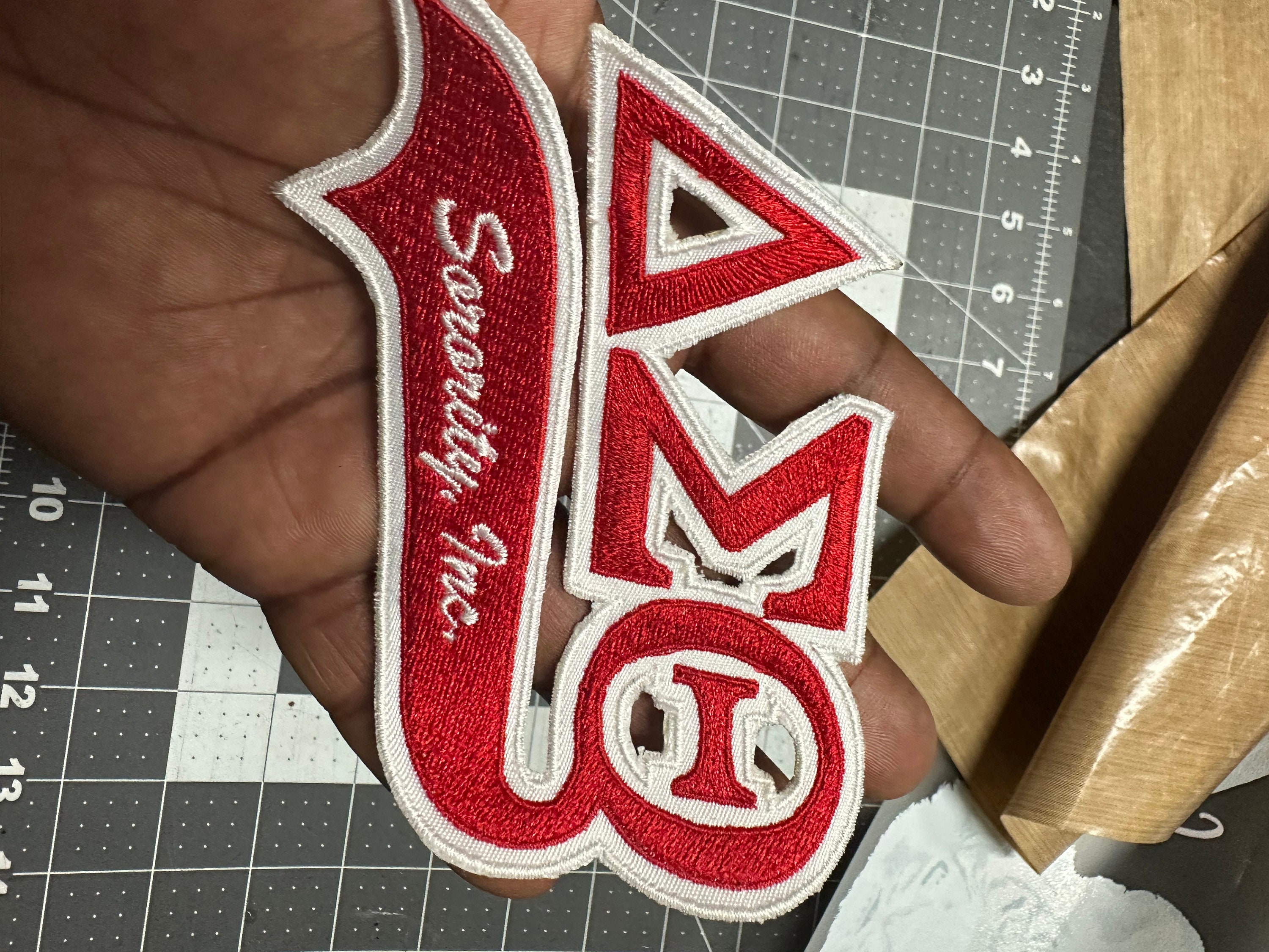 Delta Sigma Theta Letters With Flag - Etsy