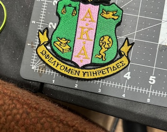 Shield Chenille Patch, Jackets, Camo, DIY, Patches, RTS, AKA, Alpha Kappa Alpha, 1908. Ivy - Etsy