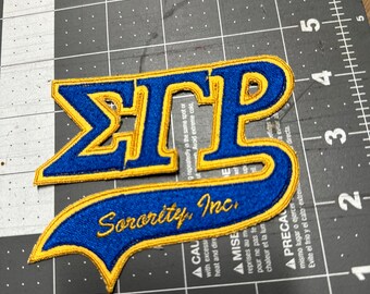 Sgrho Sigma Patch, Poodle, Pearls, Rubies, Embroidered Patch, Iron-on ...