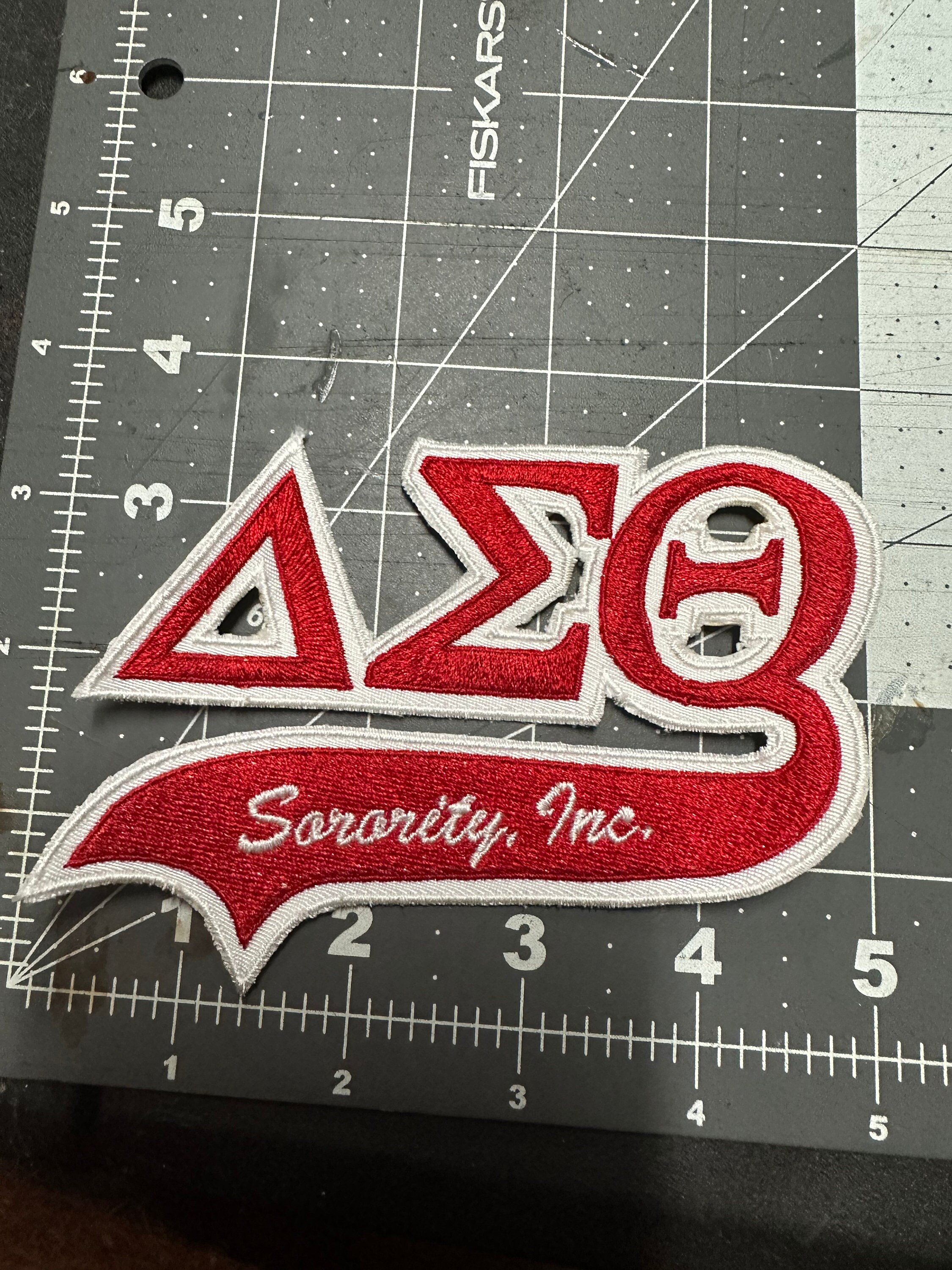 Delta Sigma Theta Letters With Flag - Etsy