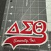Delta Sigma Theta Letters With Flag - Etsy