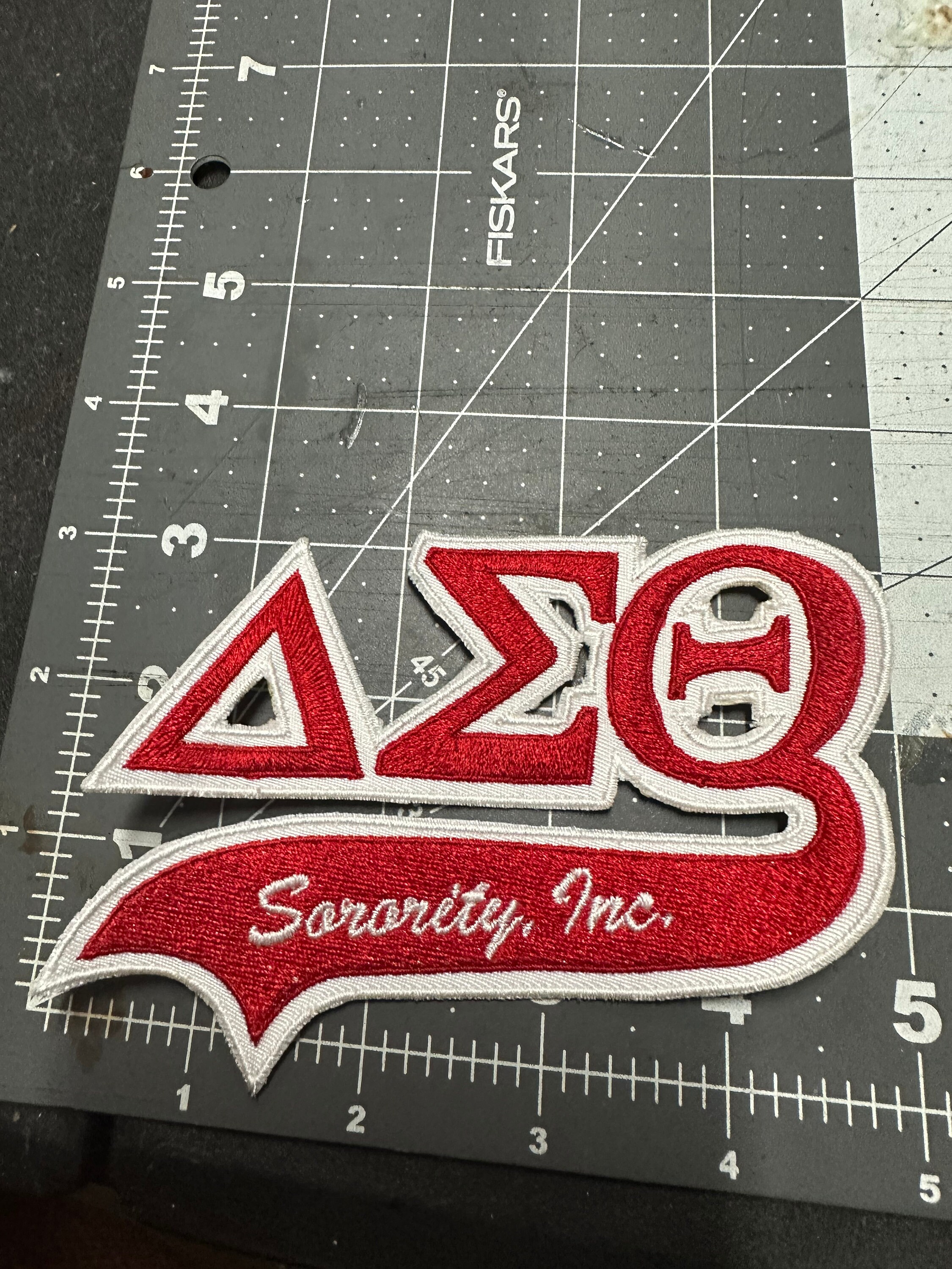 Delta Sigma Theta Letters With Flag - Etsy