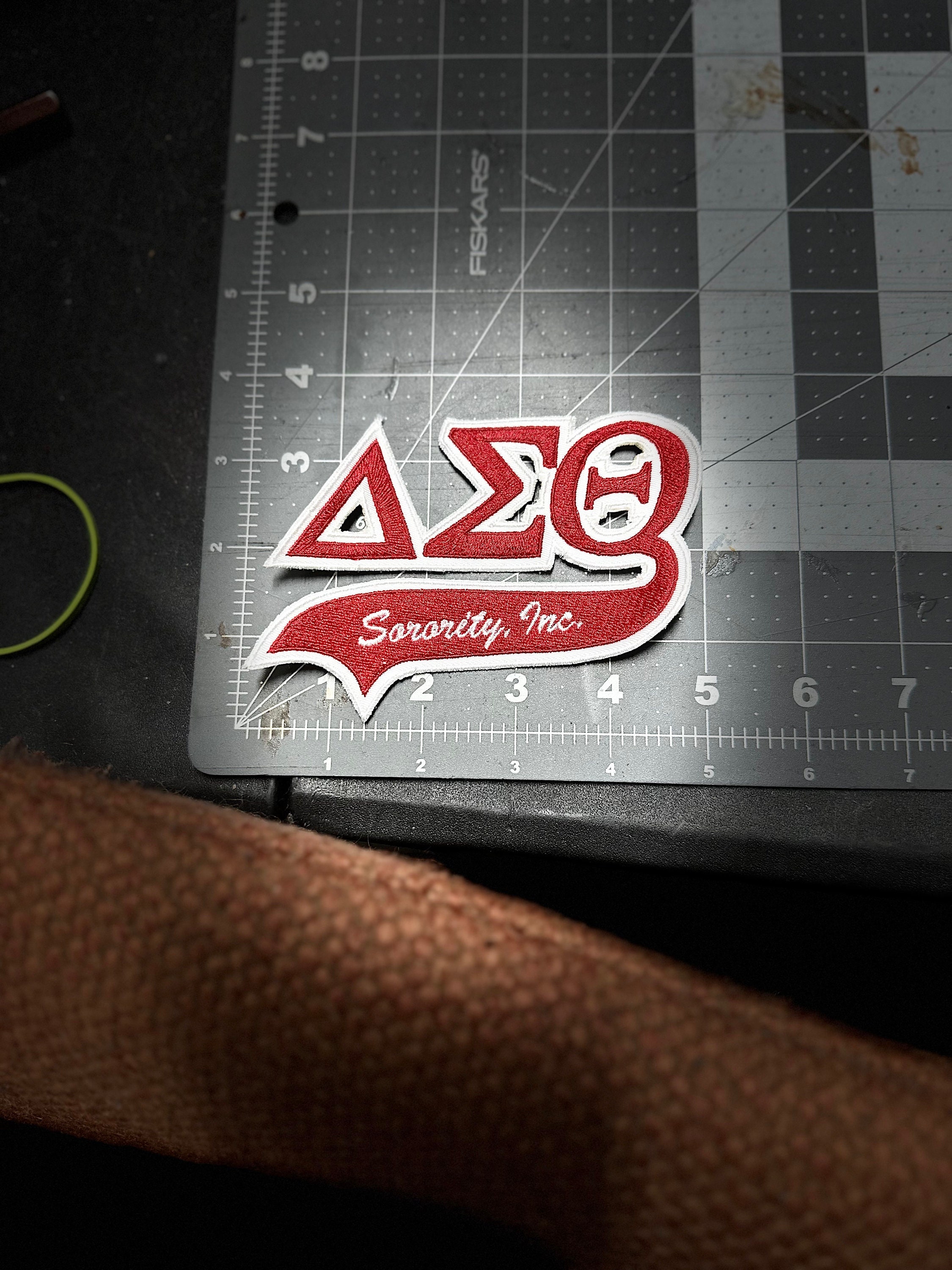 Delta Sigma Theta Letters With Flag - Etsy