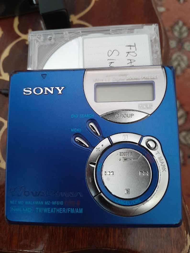 In Excellent Condition SONY Net MD Walkmanmz-nf610 Tv/weather/fm/am - Etsy