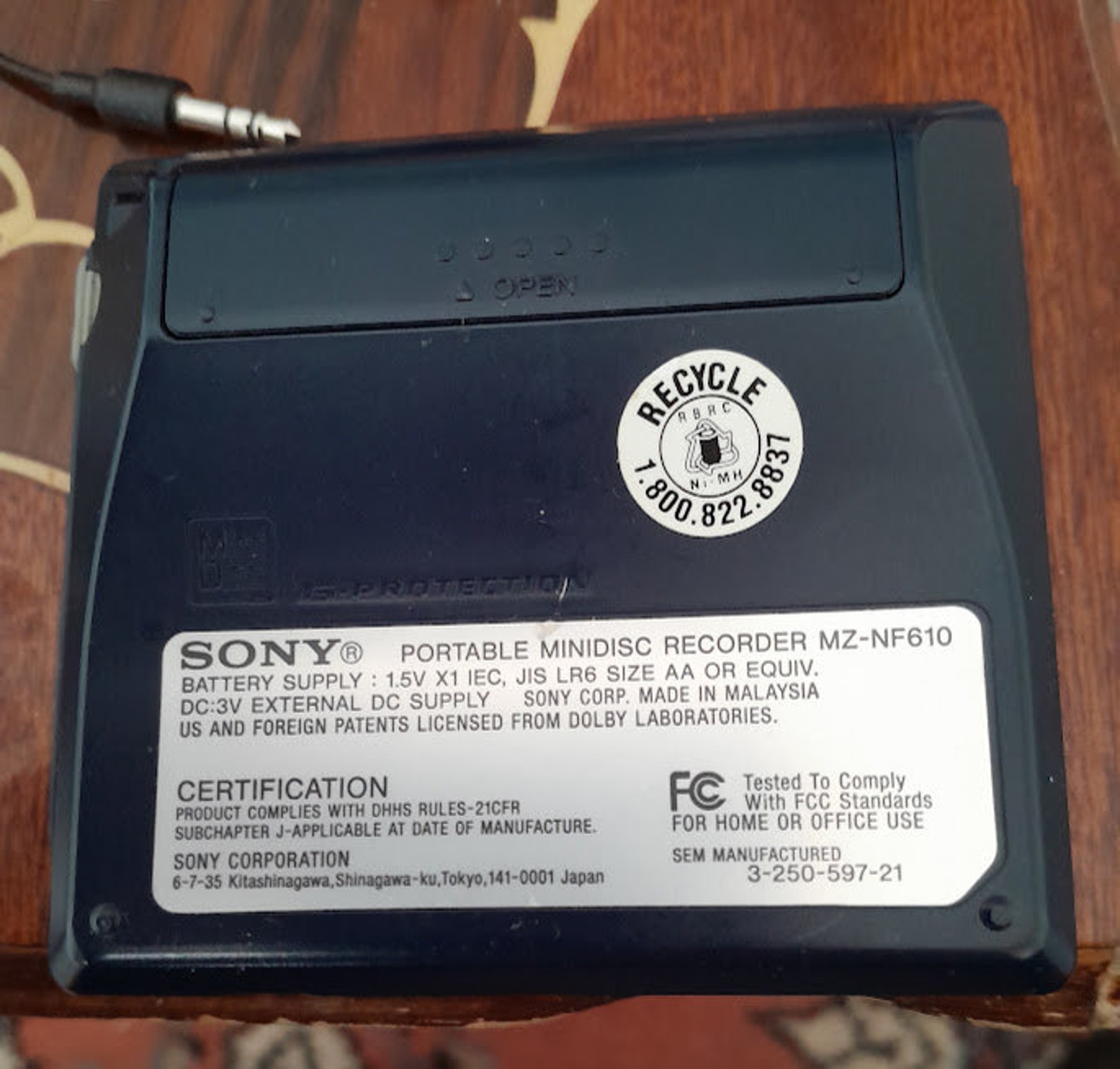 In Excellent Condition SONY Net MD Walkmanmz-nf610 Tv/weather/fm/am - Etsy