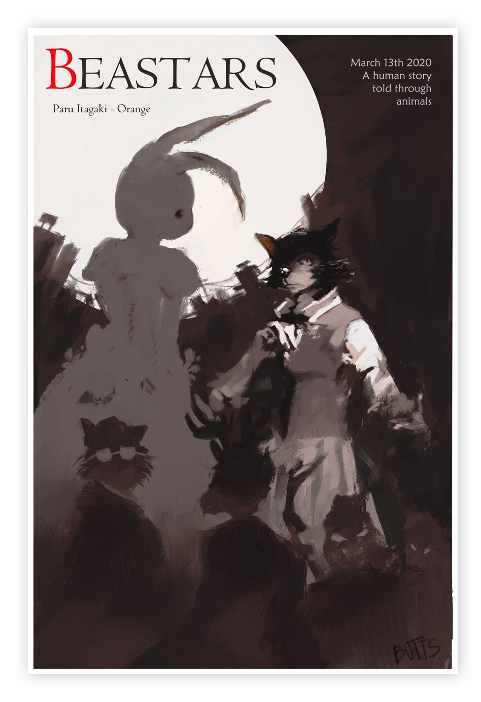 Beastars poster TV Series anime poster Canvas poster | Etsy