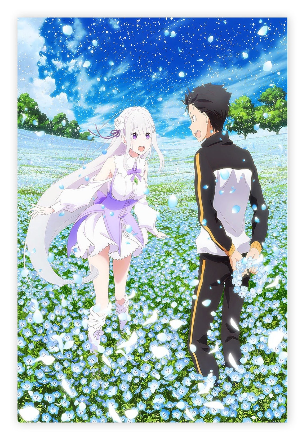 Re zero anime poster anime series Canvas poster | Etsy