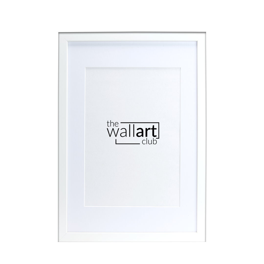 White Photo Frame With Thick Mount, Picture Frames in Sizes A1 A2 A3 A4 ...