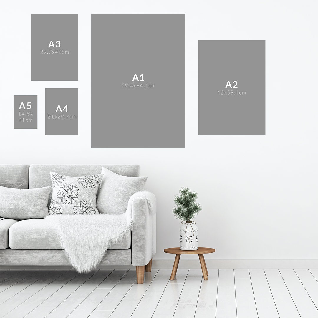 White Photo Frame With Thick Mount Picture Frames in Sizes A1 - Etsy UK