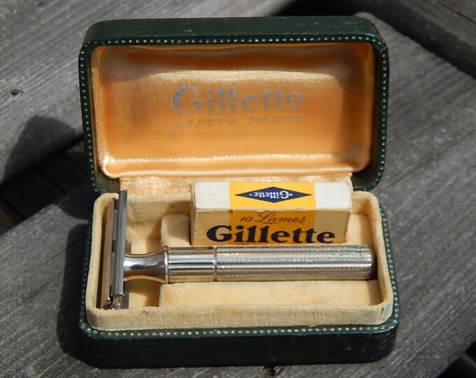 Vintage Gillette British Tech Set, Model 1950, French Market - Etsy