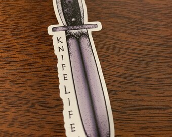 Knife Sticker Decal - Etsy