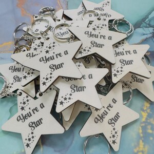 End of School Keyring Gifts | You're a Star | Teacher Pupil Gift ...