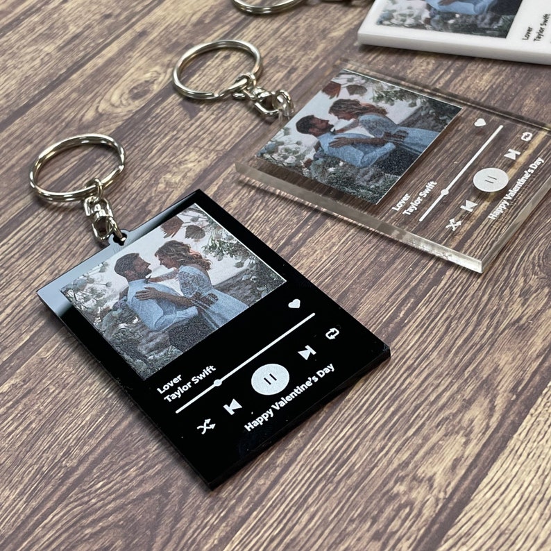 Personalised Song Keychain Album Keyring Music Boyfriend - Etsy UK