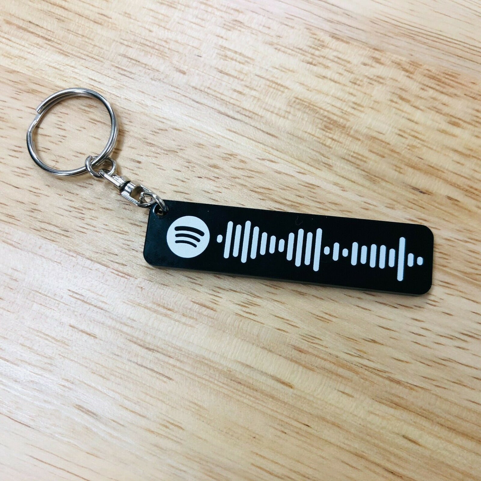 Spotify personalizado llavero negro acrílico regalo perfecto | Etsy