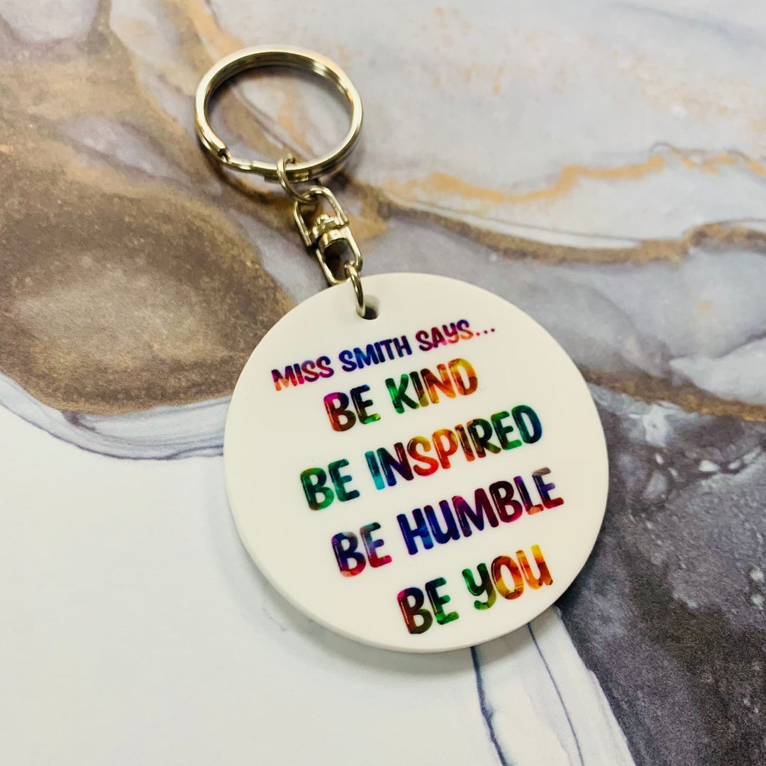 Teacher Pupil Gift - Class End of Term Favour, Personalised Be Kind ...