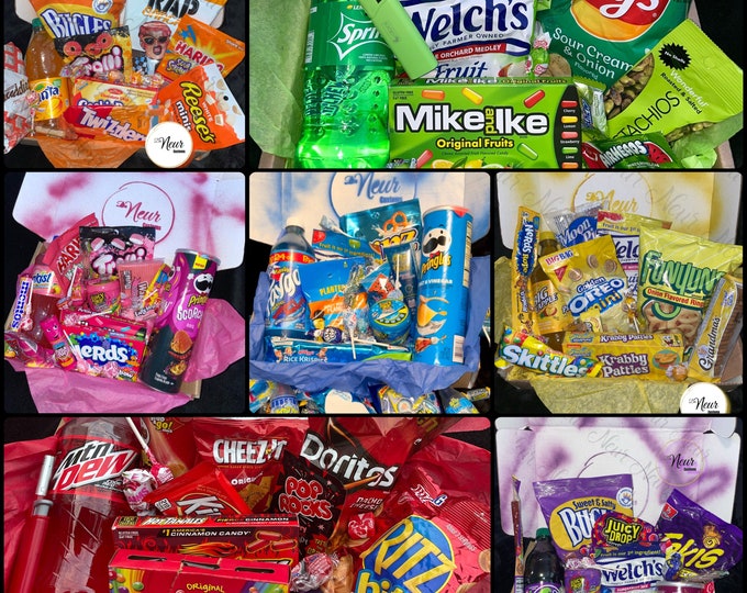 Color Coded Snack Box - Etsy